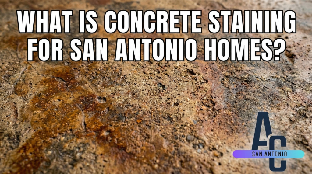 What Is Concrete Staining For San Antonio Homes?